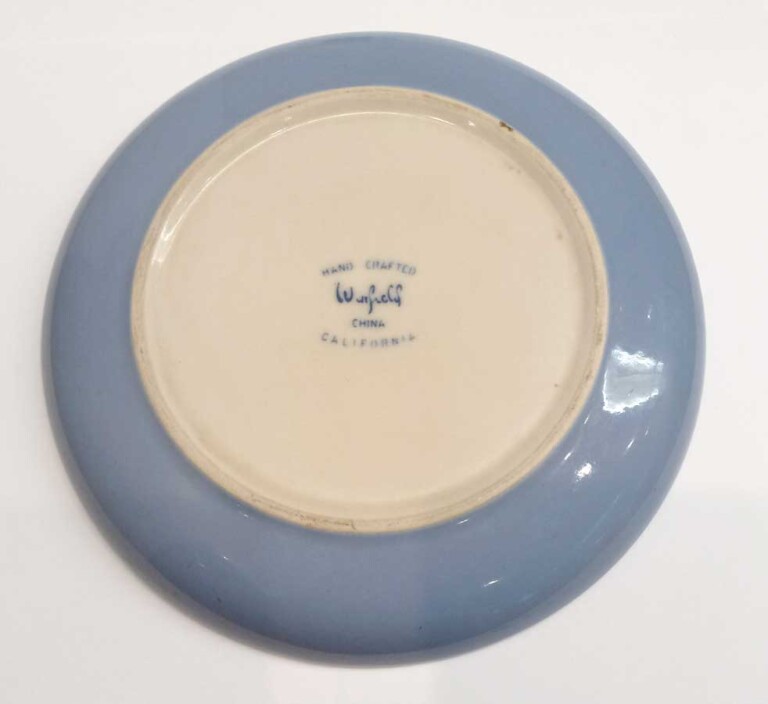 Salad Plate - Winfield China - Blue Pacific - Santa Monica History Museum
